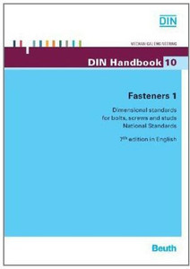 Din Handbook 10: Fasteners 1: Dimensional Standards For Bolts, Screws ...
