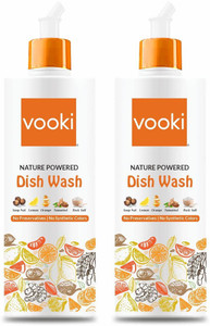 vooki Nature Powered Smooth On Hands Dishwash - (500ml Each, Pack of 2 ...