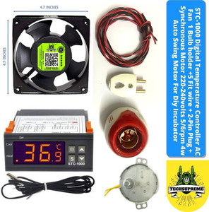 TechSupreme SS STC1000 Digital Temperature Controller+ AC FAN +AC Motor ...