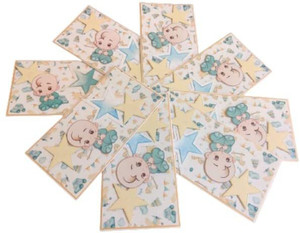 AURACRAFT Baby boy envelope for baby shower set of 20 envelope size 7.5 ...