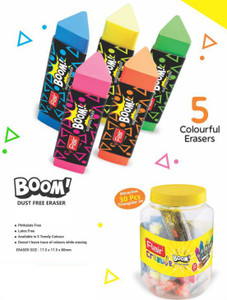 Flipkart.com | MotoArt Flair Boom Dust Free Eraser Non-Toxic Eraser