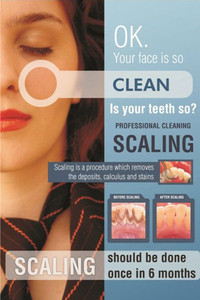 Wall gallery 45.72 cm Dental Clinic Chart wall,Glass stickers for ...