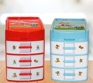 Flipkart.com | RFL 3 Compartments Plastic Small items storage organizer ...
