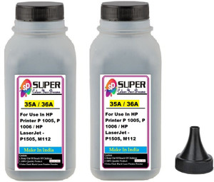SUPERC Refill Toner Powder 35A / 36A Laser Toner Powder Pack Of 2 { 70 ...