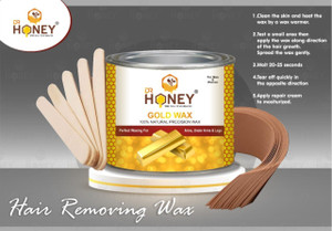 DR.HONEY gold wax 600.18 gram strip and stick wax for all skin full ...