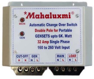 MAHALUXMI Double Pole Automatic Changeover Switch 32 Amp , Timer Switch ...