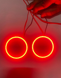 Auto MT 2PC 70MM RED Eyes Led Ring COB LED Angel Eyes Halo Ring DRL ...