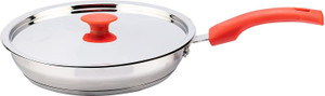 Divya Fry Pan 24 cm diameter with Lid 1.7 L capacity Price in India ...