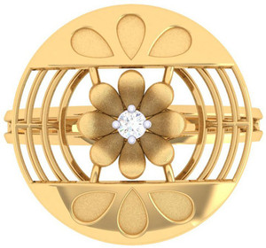 PC Chandra Jewellers Stone in Flower 14kt Yellow Gold ring Price in ...