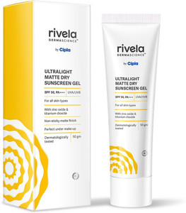 Rivela Dermascience by Cipla Ultralight Matte Dry Sunscreen Gel | For ...