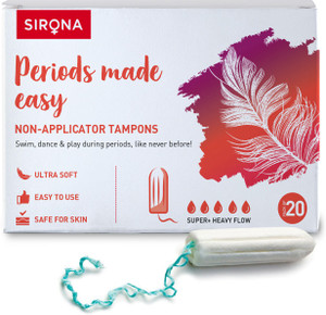 SIRONA Periods Made Easy Non Applicator Tampons for Heavy Flow Tampons ...