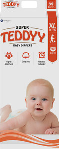 TEDDYY Baby Tape Diapers Super - XL - Buy 54 TEDDYY Soft Nonwoven Tape ...