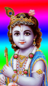 Shri krishna poster Multicolor Photo Paper Print Poster Photographic ...