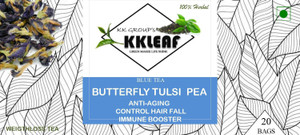 KK group's KKleaf Butterfly pea Tulsi tea Herbal Infusion Tea Bags Box ...