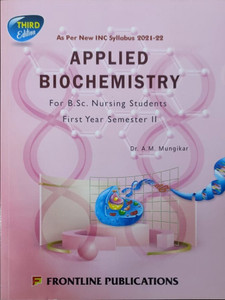 Applied Biochemistry 3rd Edition ( As per New INC Syllabus 2021-22 ...