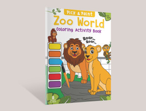 Pick and Paint Coloring Activity Book?for Kids Zoo World: Buy Pick and ...