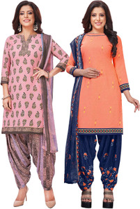 Salwar Studio Polyester Self Design Salwar Suit Material Price in India ...