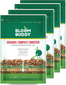 Bloom Buddy Organic Compost Booster (250g x 4 packs) Manure, Fertilizer ...