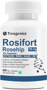 Trexgenics ROSIFORTE Rosehip 35% Polyphenols 750 mg Immunity, Skin ...
