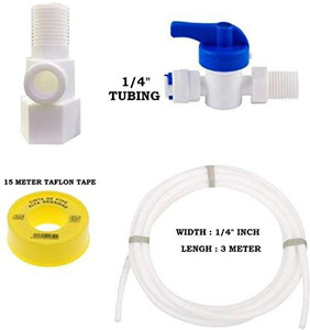 MG MART Plastic Inlet Valve,1/4" Size, Teflon Tape+3M 1/4"Pipe For ...