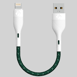 Para Lightning Cable 1.5 m TPE Lightening Nylon 1.5 Mtr Green/Data ...