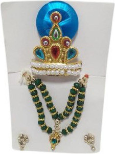 Kanha Shringar set / Haar set / Mukut Mala set Deity Ornament Price in ...