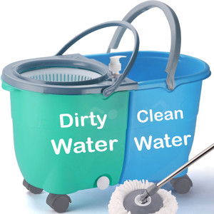 V-MOP Ultra Double Twin Spin Magic Mop- AM1 Mop Set Price in India ...