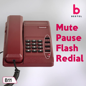 Beetel push button phone Corded Landline Phone with Answering Machine ...