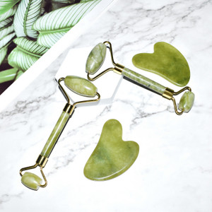 VibeX Natural Facial Stone Massage Slim Jade Roller-X51 Natural Facial ...