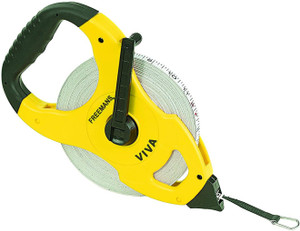 FREEMANS Open Reel - Fibreglass Measuring tape - 100m Measurement Tape ...