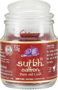 SURKH Saffron - 10 Grams - Premium Pack - 100% Pure I Natural Price in ...