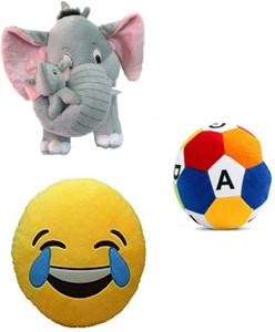 kashish trading company soft toy Mother Elephnat, ABCD Ball With funni ...