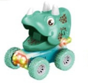 TOYICO! Pull-Back Cartoon Dinosaur With Light & Sound, Multicolor ...