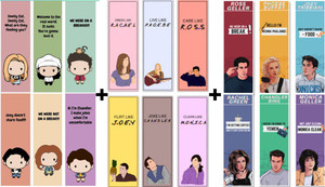 Gangaur Enterprises FRIENDS TV Show Bookmarks- Combo Pack of 3 bookmark ...