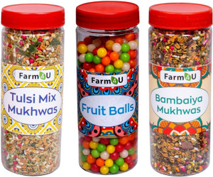 Farm4u Bombaiya Mukhwas , Tulsi Mix , Fruit Balls Mukhwas (After-Meal ...