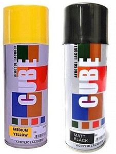 CUBE Cube Aerosol Multi Purpose Spray Paint Each bottle 450 ML ...