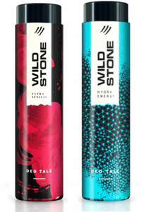 Wild Stone Ultra Sensual and Hydra Energy Talcum Powder, 300g - Pack of ...
