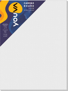 Flipkart.com | NAVNEET Youva Canvas Board 12" x 16" Cotton Medium Grain ...