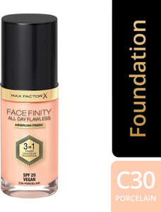 MAX FACTOR FaceFinity All Day Flawless Foundation-PORCELAIN Foundation ...