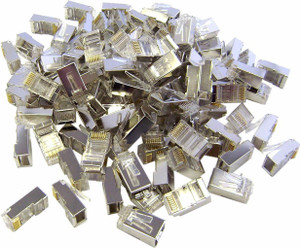 Mak World RJ45 STP Connector Cat5E, Cat6, Shielded 8P8C Ethernet LAN ...