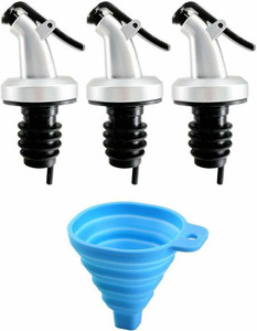 SIOPAWORLD Plastic Leakproof BPA-Free Cap Pourer with Folding Funnel ...