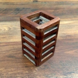 Flipkart.com | luxurywoodhandicrafts 1 Compartments wood pan stand ...
