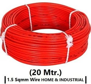 Kaalingaa 1.5 Sqmm (20 Mtr) RED, House Electric Copper Wire 1.5 sq/mm ...