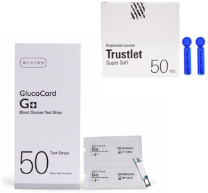 Arkray Glucocard G+ Blood Glucose Monitor 50 Test Strips With 50 Blood ...