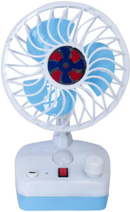 Exquisite 7 Mode Speed Regulation EMERGENCY Table Fan WIth LED Light ...