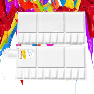 KNAFS Colour Mixing Plate Portable Watercolor Paint Palette Folding ...
