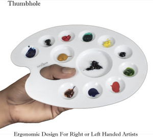 ZAHEPA Plastic Water Color Mixing Palette, Painting Palate for Artists ...