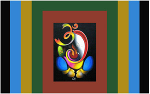 Ganesh Ji Flex Poster For Room Mo-2379 Photographic Paper - Abstract ...