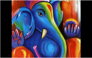 Ganesh Ji Flex Poster For Room Mo-2411 Photographic Paper - Abstract ...