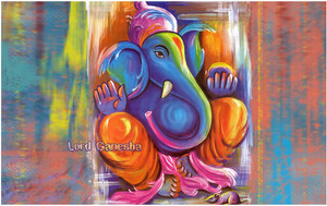 Ganesh Ji Flex Poster For Room Mo-2402 Photographic Paper - Abstract ...